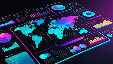 Global Data Visualization Stock Illustration Illustration Of Gadget