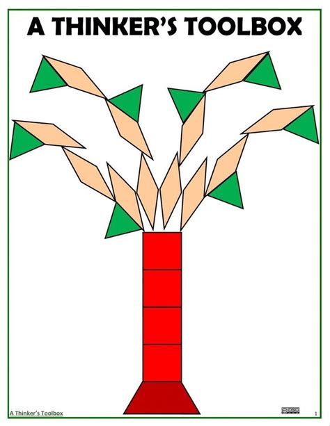 Seasonal Tree Pattern Block Mat Printables Worksheets Thing 1 Actividades