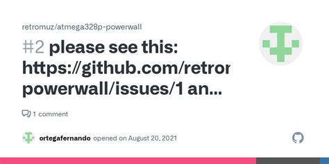 Please See This Https Github Retromuz Atmega P Powerwall Issues And Close This One An