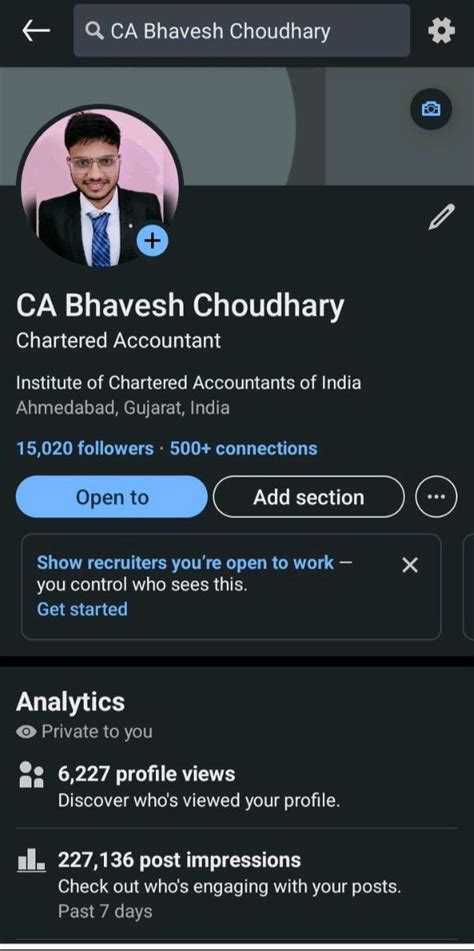 Ca Bhavesh Choudhary On Linkedin Linkedin Connections Linkedin