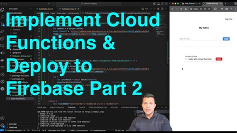 NextJS Firebase App Implement Firebase Google Cloud Functions YouTube
