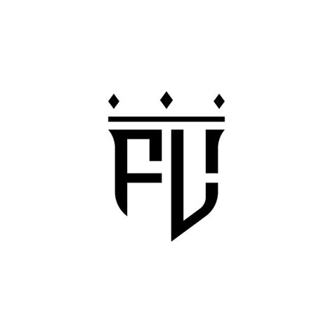 Fl 모노그램 로고 디자인 문자 텍스트 이름 기호 흑백 로고타입 알파벳 문자 심플 로고 프리미엄 벡터