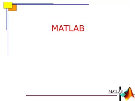 PPT MATLAB PowerPoint Presentation Free Download ID 2336518