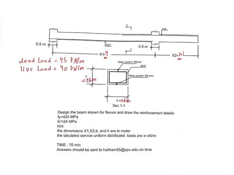 Solved Design The Beam Shown For Flexure And Draw The Chegg