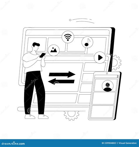 Wireless Device Connection Abstract Concept Vector Illustration Stock Vector Illustration Of