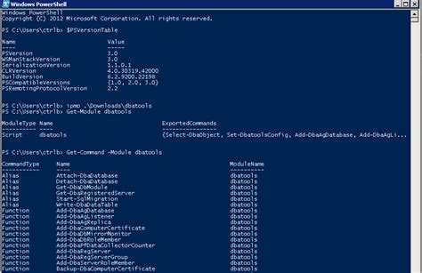 multiple dbatools commands fail with unable to find type