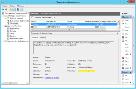 Windows Event ID Identifier La Source D Un Reboot TeddyCorp