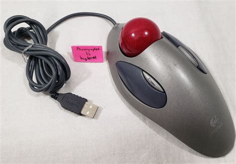 Used Logitech Usb Optical Trackman Marble Mouse Trackball Ball Ergonomic Wired T Bc21 Ubb Threads