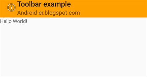 Android Er Set Title Subtitle And Logo Of Toolbar