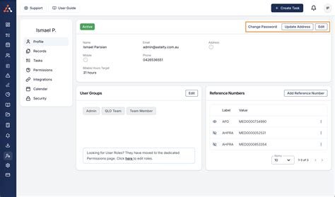 Updating User Profiles Astalty Guide