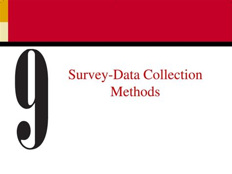 ppt survey data collection methods powerpoint presentation free