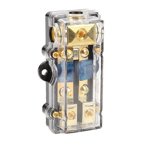 Power Distribution Block 60a Heat Resistant Car Audio Splitter Fuse Holder For Auto Stereo