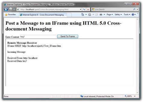 Better Ajax Development With Internet Explorer 8 Beta 2