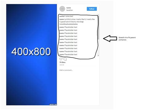 Html Stretching Div To Fit Content Height Dictated By Image Width