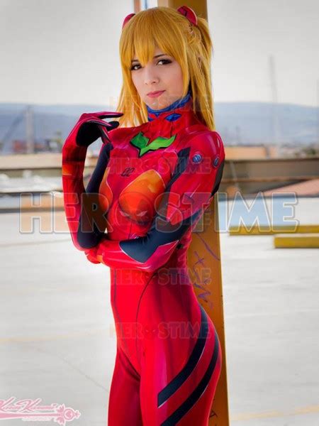 Asuka Evangelion Plugsuit Dyesub Printing Cosplay Costume