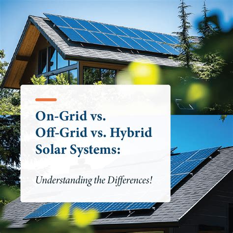 On Grid Vs Off Grid Vs Hybrid Solar Systems Explained