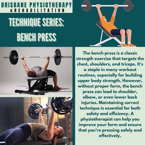 Technique Series Bench Press Brisbane Physiotherapy And Podiatry