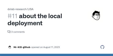 About The Local Deployment · Issue 11 · Dvlab Researchlisa · Github
