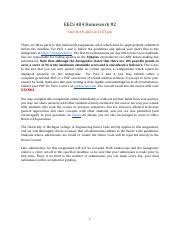 EECS HW Pdf EECS Homework Due Oct At Pm There Are Three Parts To