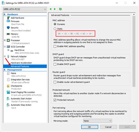 View Mac Address Of Hyper V Server Vms Dimitris Tonias