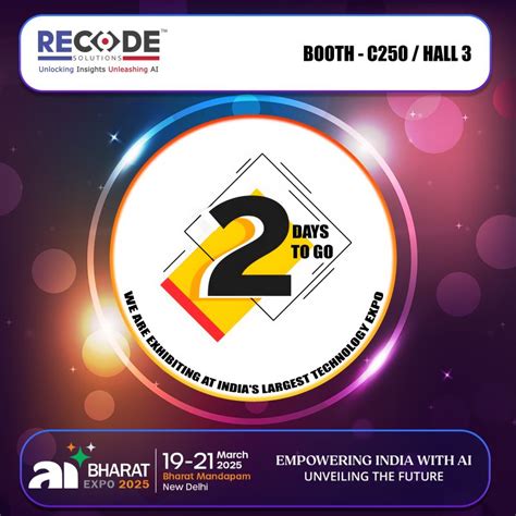 Recodesolutions Aibharatexpo2025 Unlockinginsights Unleashingai Recode Solutions