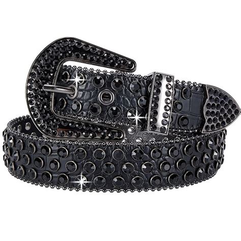 Drm Rl Accessories 3386 Rhinestone Belt For Men And Women Western