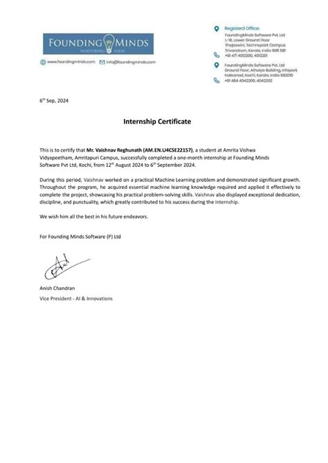 machinelearning internshipjourney ai foundingminds