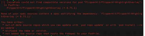 Error In Cocoa Pods While Creating A New Project In Rn 064 · Issue