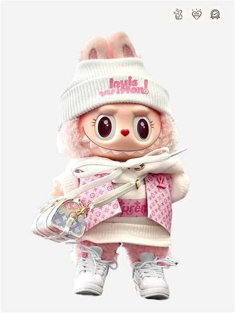 Labubu Clothes Lv Pink Chic Explorer For Macaron Oiiio