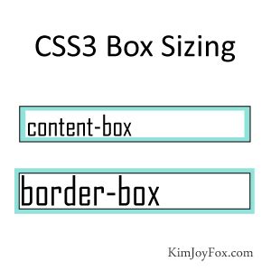 CSS Box Sizing Property Kim Joy Fox