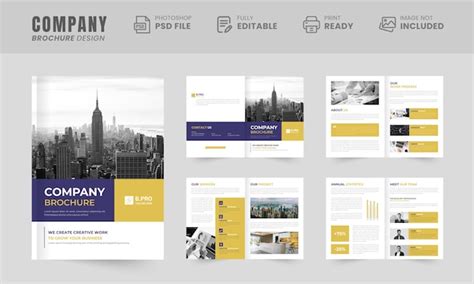 Premium Psd Corporate Company Profile Brochure Template Design