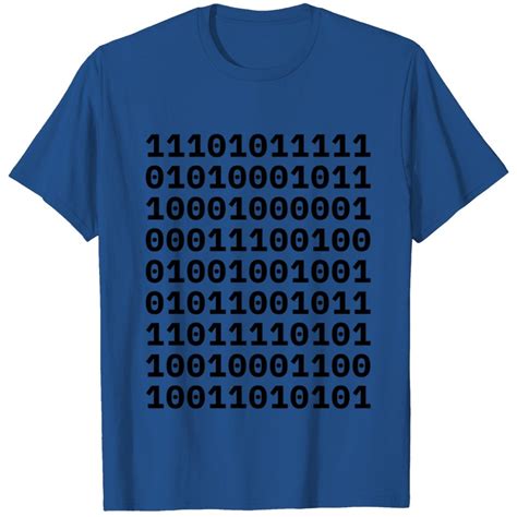 Binary Code From Programmer T Shirt Sold By Александр Кузьмин Sku