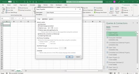 Excel Connections Get Data From External Sources Layer Blog