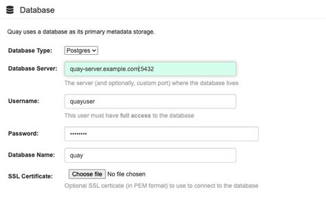 Configure Project Quay
