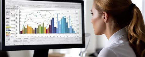 Business Professional Analyzing Financial Data On A Computer Screen