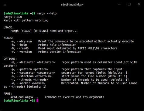 Rargs Xargs Awk With Pattern Matching Support Linuxlinks