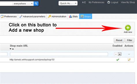 adding a shop in prestashop 1 5 web hosting hub