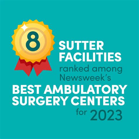 Congratulations To The Eight Sutter Centers That Have Been Named In
