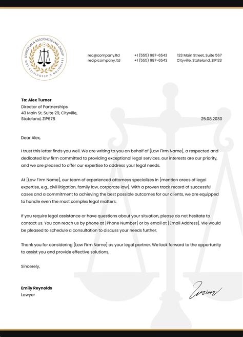Attorney Letterhead