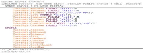 Read Only Code Sections Of Appbuilder Generated Code