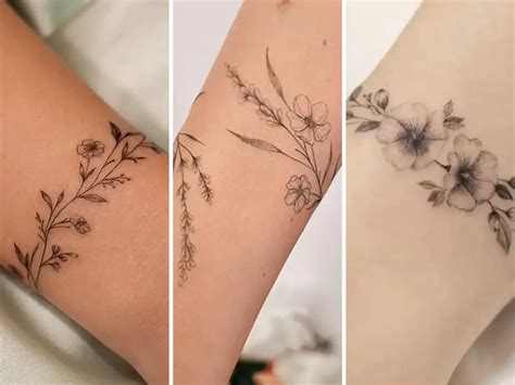 15 مدل طرح تتوی جذاب گل که باید ببینید عکس