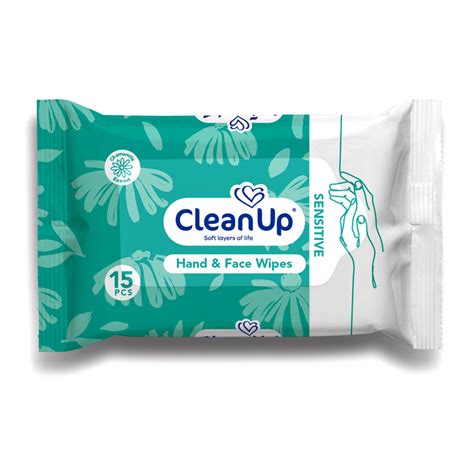 دستمال مرطوب بزرگسال کلین آپ برای پوستهای حساس 15 عددی