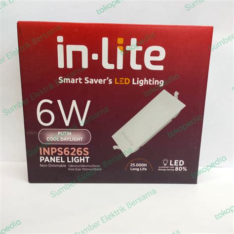 Jual Lampu Panel Kotak Inlite Inbow 6 Wat Jakarta Pusat Sumber Elektrik Bersama Tokopedia