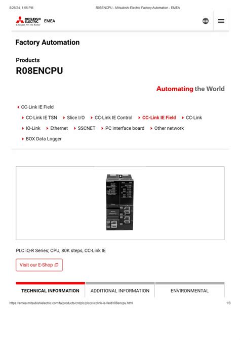 R08encpu Mitsubishi R08encpu Relay At ₹ 30000 Piece In New Delhi Id 2854733495273