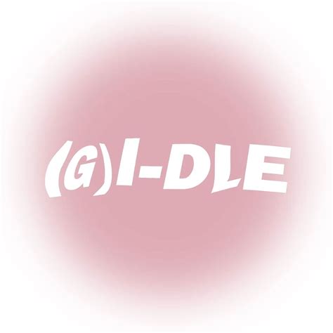 G I Dle Logo On Pink Background