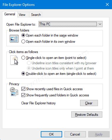 Open Folder Options In Windows Various Methods