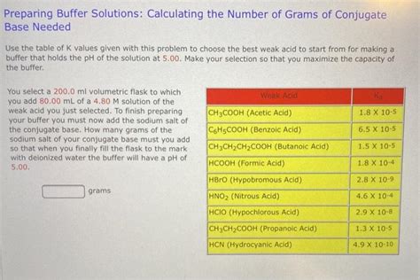 solved preparing buffer solutions calculating the number of
