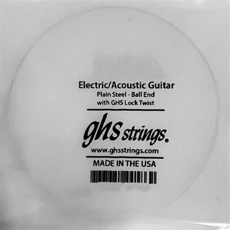 Ghs Strings Plain Steel And Plain Steel High Break