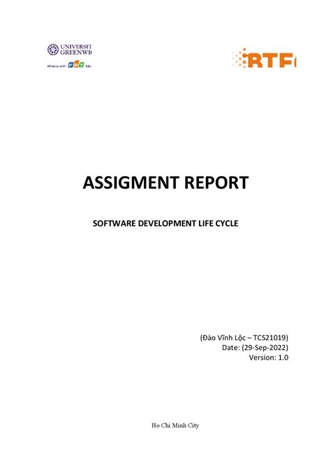 Software Development Life Cycle Assignment 1 Essays High School